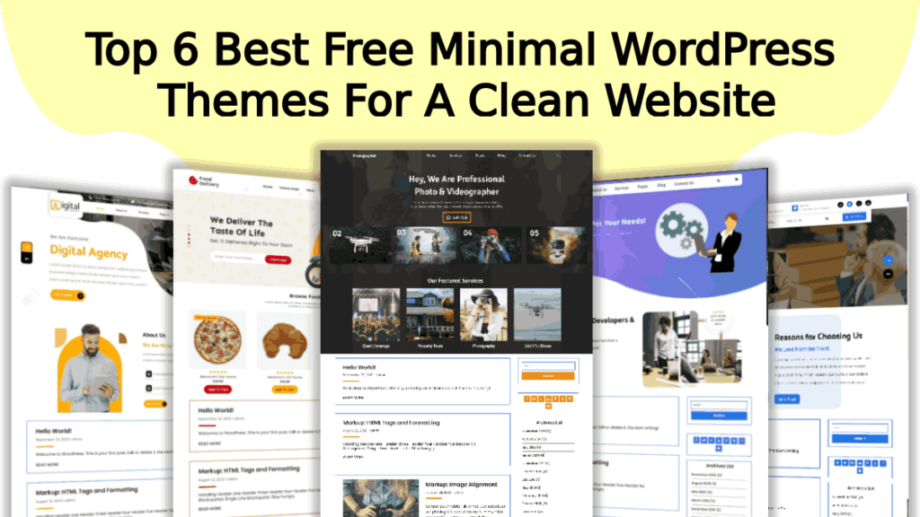 Top 6 Best Free Minimal WordPress Themes For A Clean Website ...