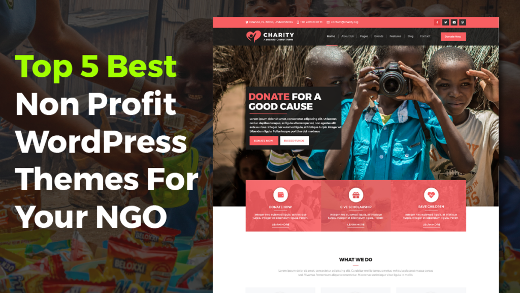 5 Best Non Profit WordPress Themes For Your NGO – Themescaliber