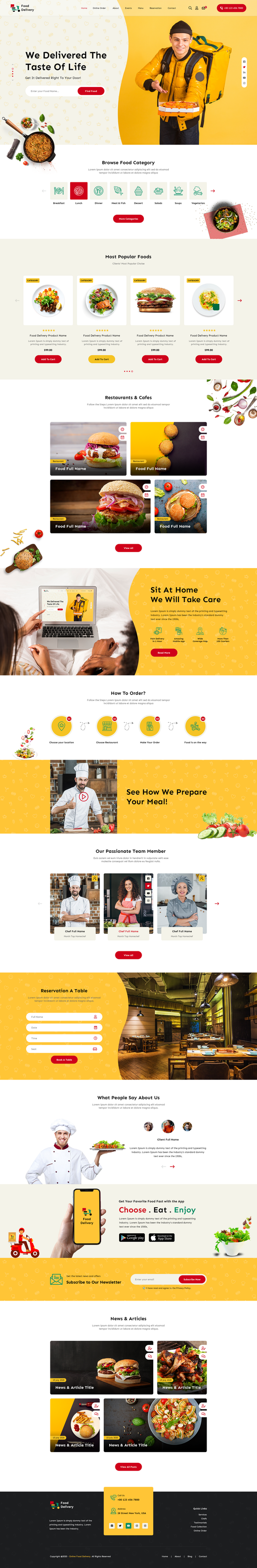 Order Delicious Food Online with Our Food Ordering WordPress Theme ...