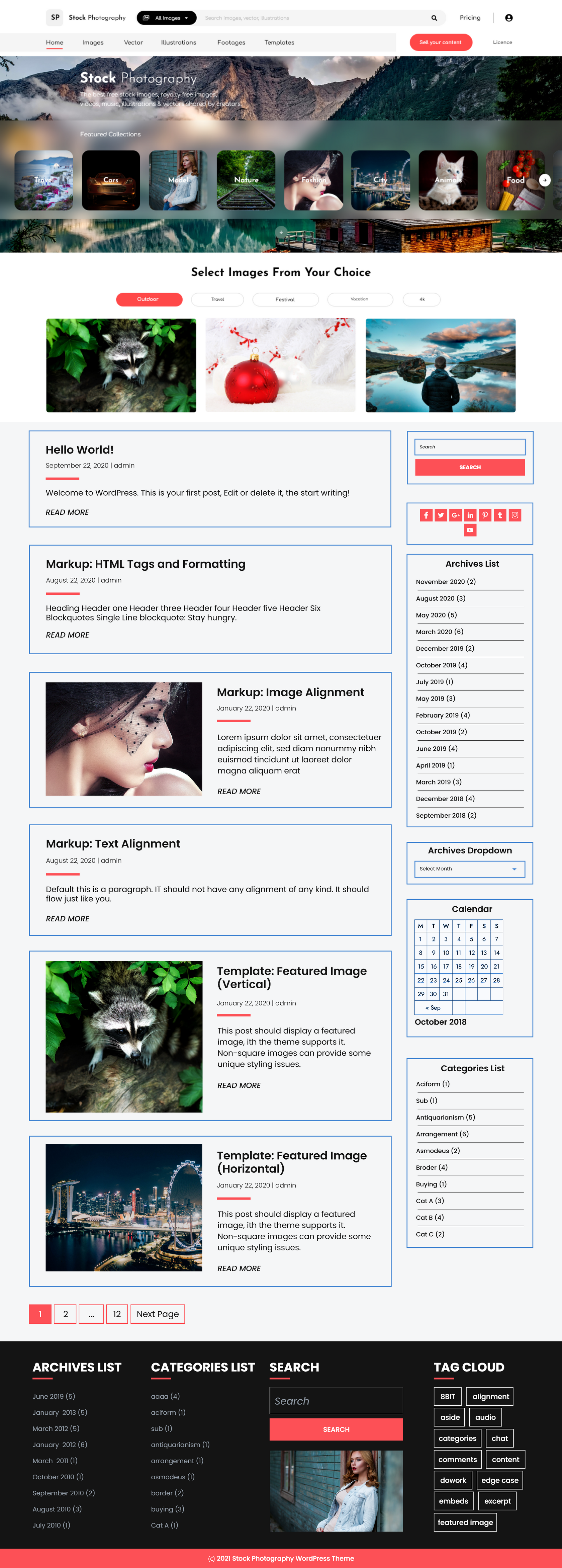 Free Stock Photo WordPress Theme: High-Quality Images for Your Website ...